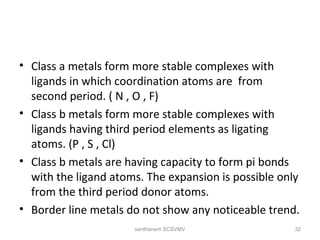 Stability of metal complexes | PPT