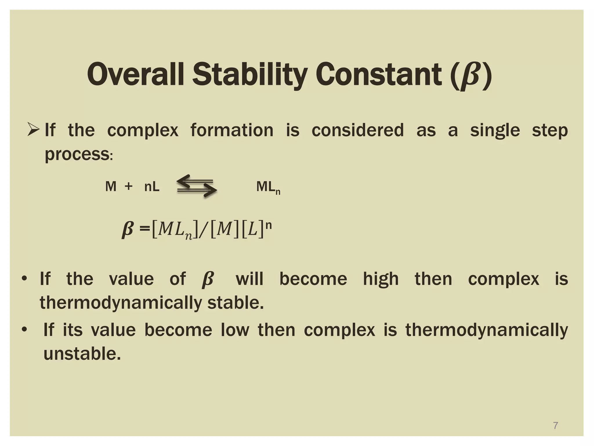 San complex stability | PPT