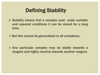 San complex stability | PPT