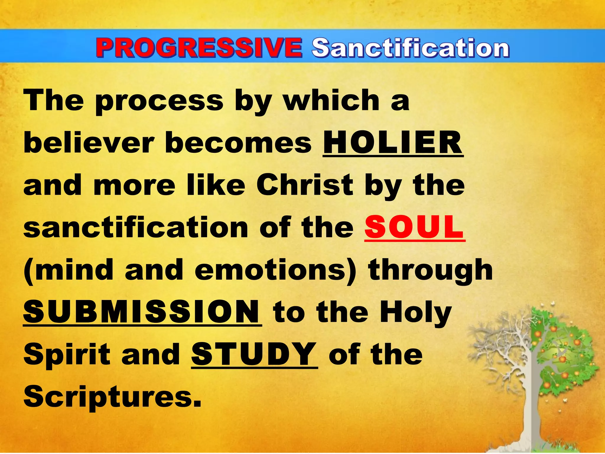 Sanctification: Made more like Jesus | PPT