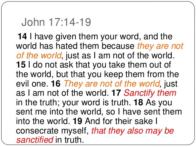 Sanctification, Become Who You Are