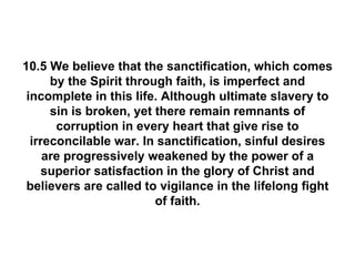 God's Work in Faith and Sanctification | PPTX