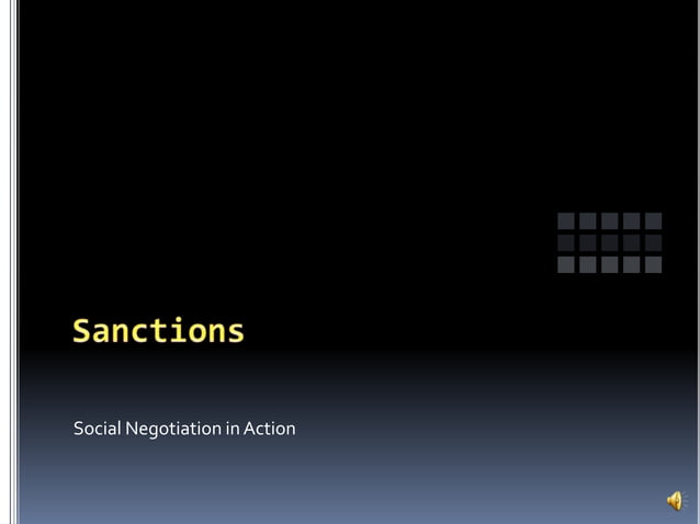 Sanctions | PPTX