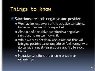 Negative Sanction
