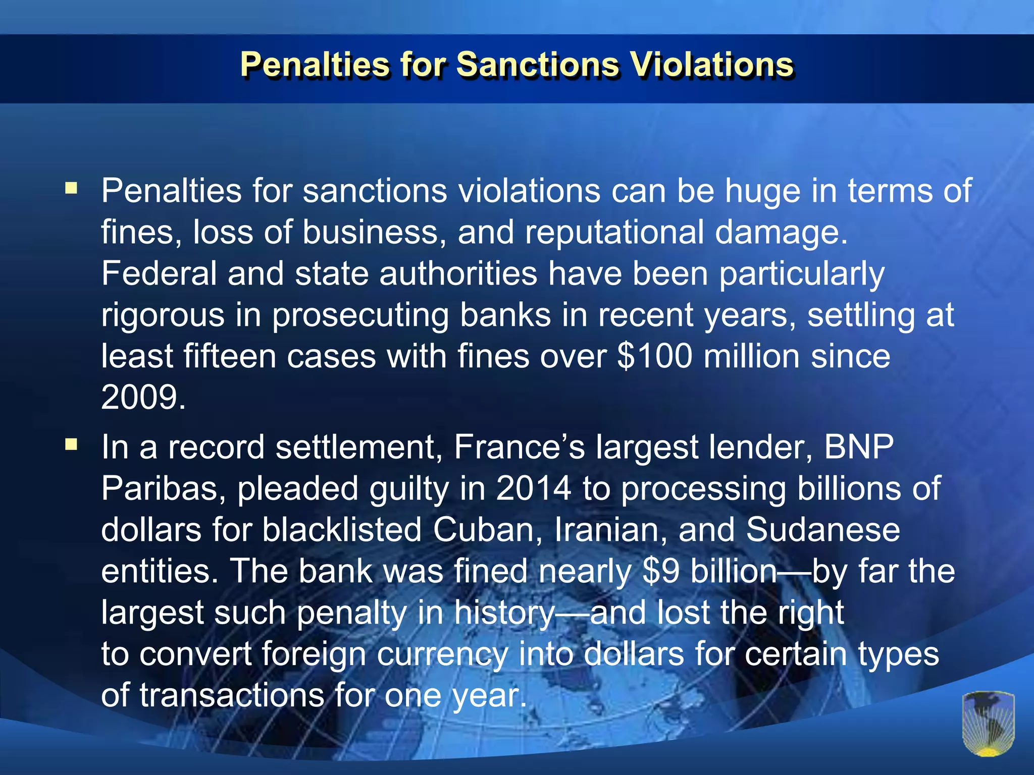 Economic Sanctions in International Relations | PPTX