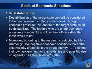 Economic Sanctions in International Relations | PPTX