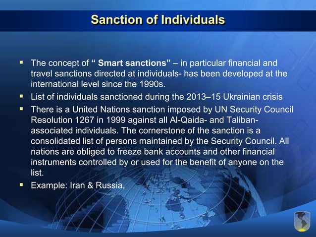 Economic Sanctions in International Relations | PPTX