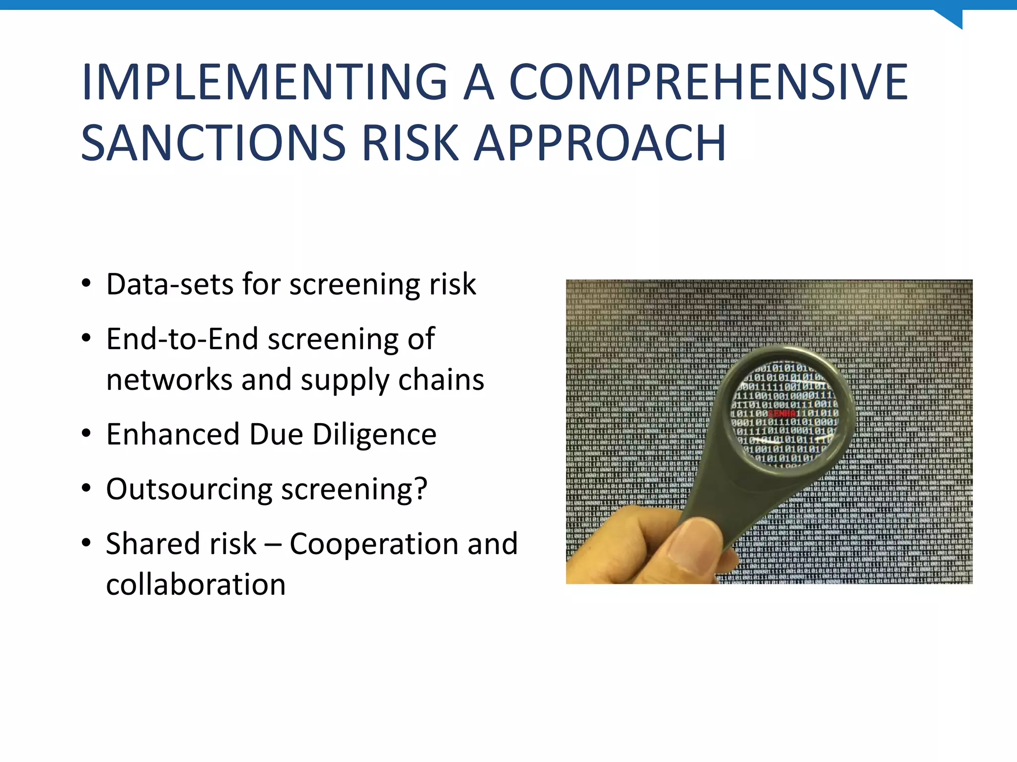 Sanctions Risk - What's the Problem? | PDF