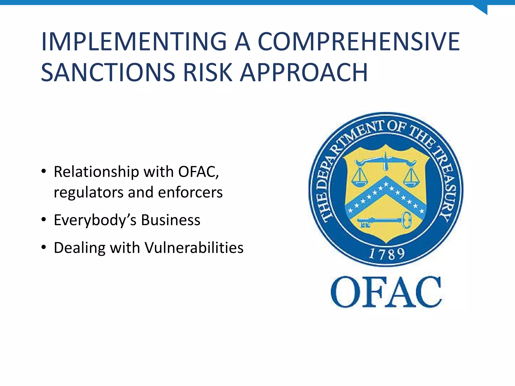 Sanctions Risk - What's the Problem? | PDF