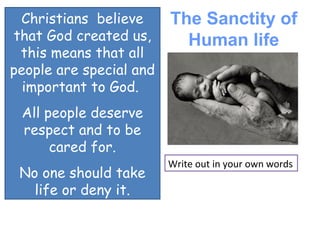 Sanctity of life[1] | PPT
