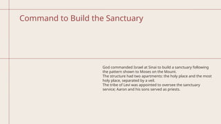 Sanctuary and Its Structure -Into the Holy of Holies | PPTX