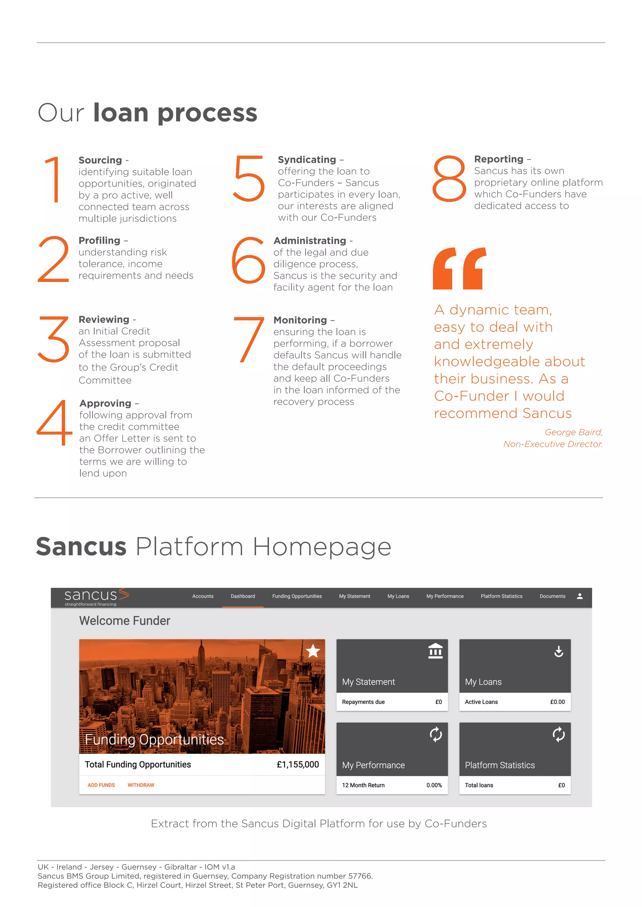 Sancus Co-Funder Brochure | PDF