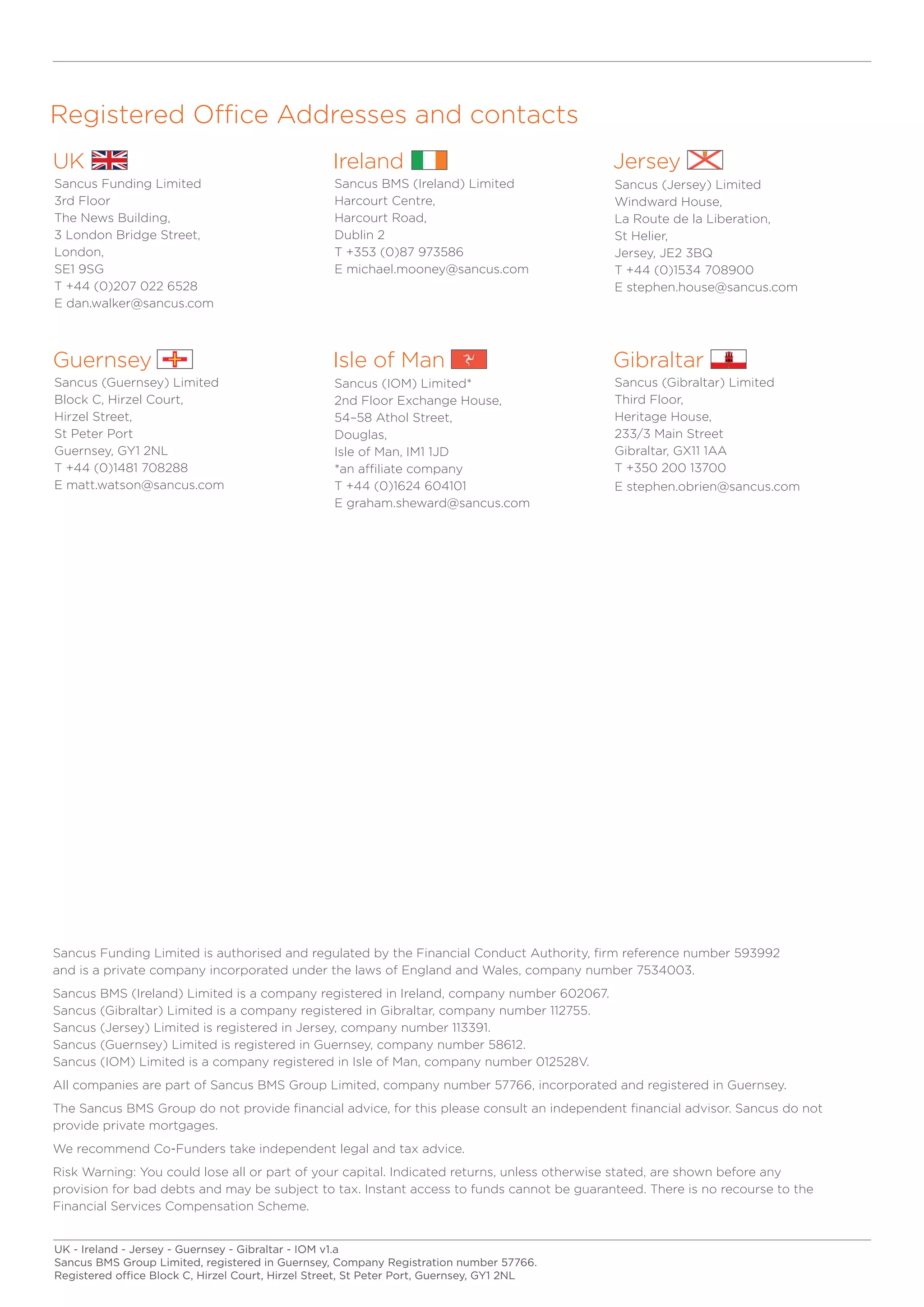 Sancus Co-Funder Brochure | PDF | Home Financing | Personal Debt