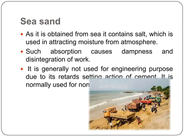 BUILDING MATERIALS - SAND | PPTX | Geology | Science