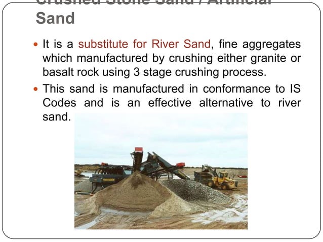 BUILDING MATERIALS - SAND