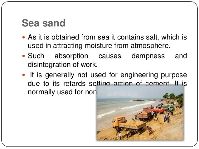 BUILDING MATERIALS - SAND