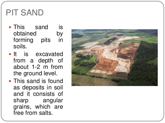 BUILDING MATERIALS - SAND