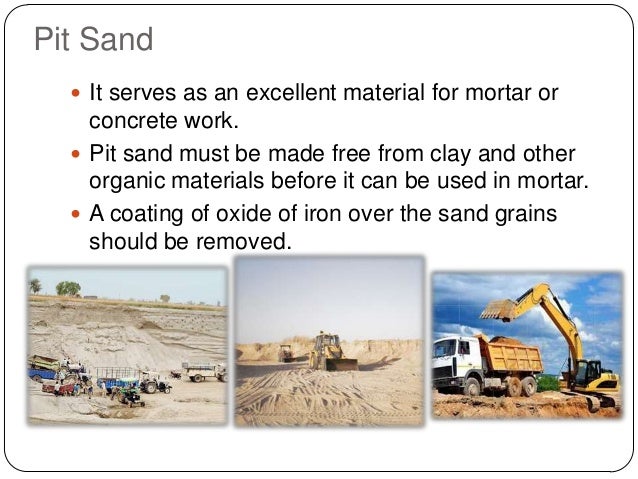 BUILDING MATERIALS - SAND