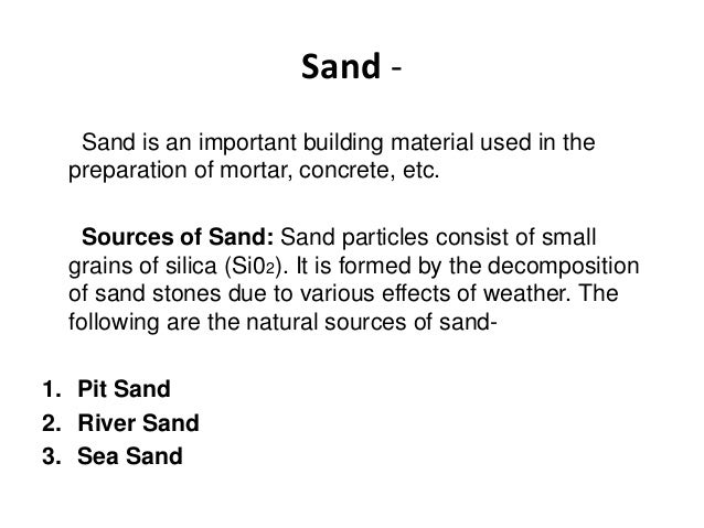 Sand