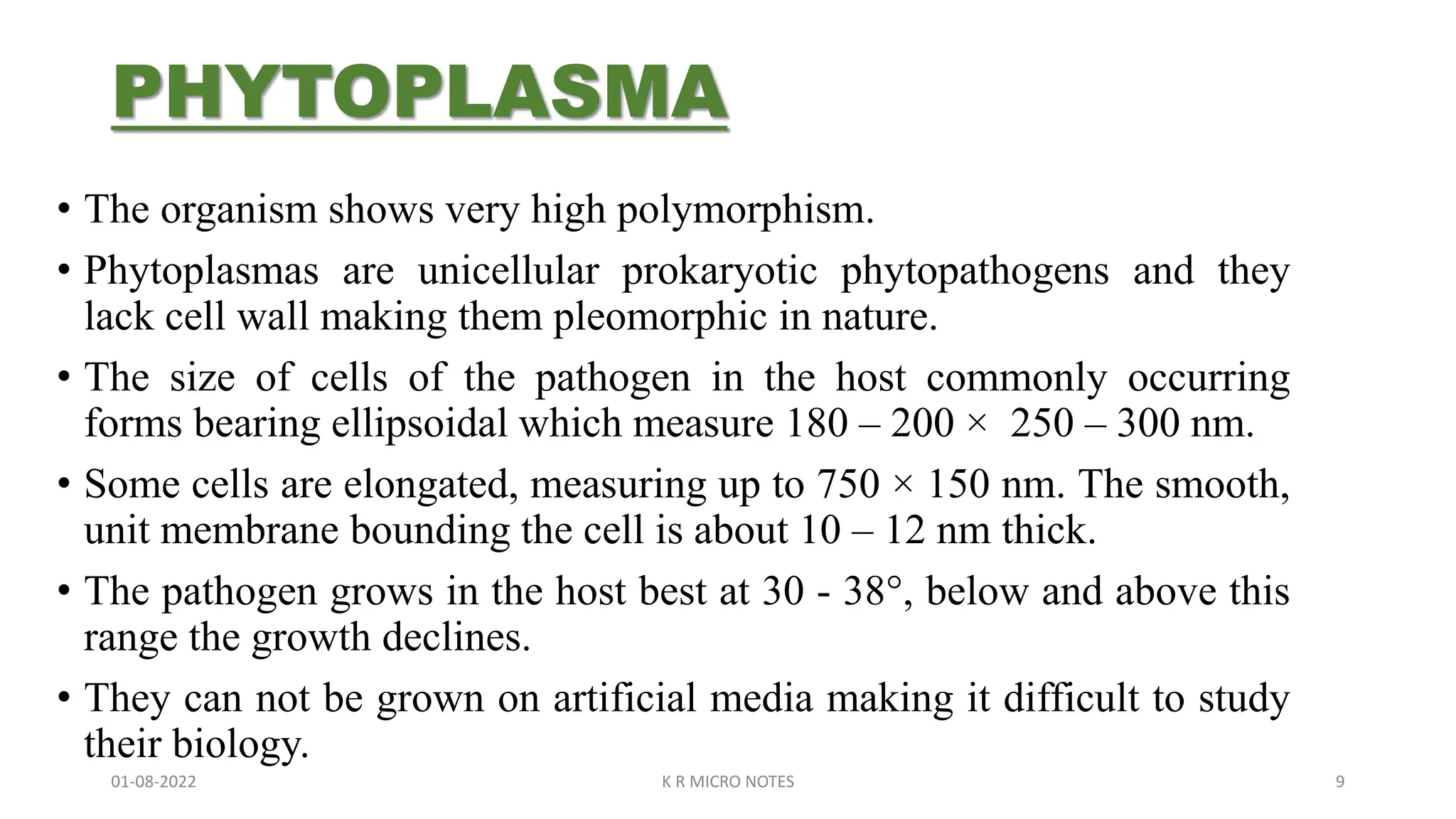 SANDAL SPIKE MYCOPLASMAL DISEASE K R ppt | PPTX