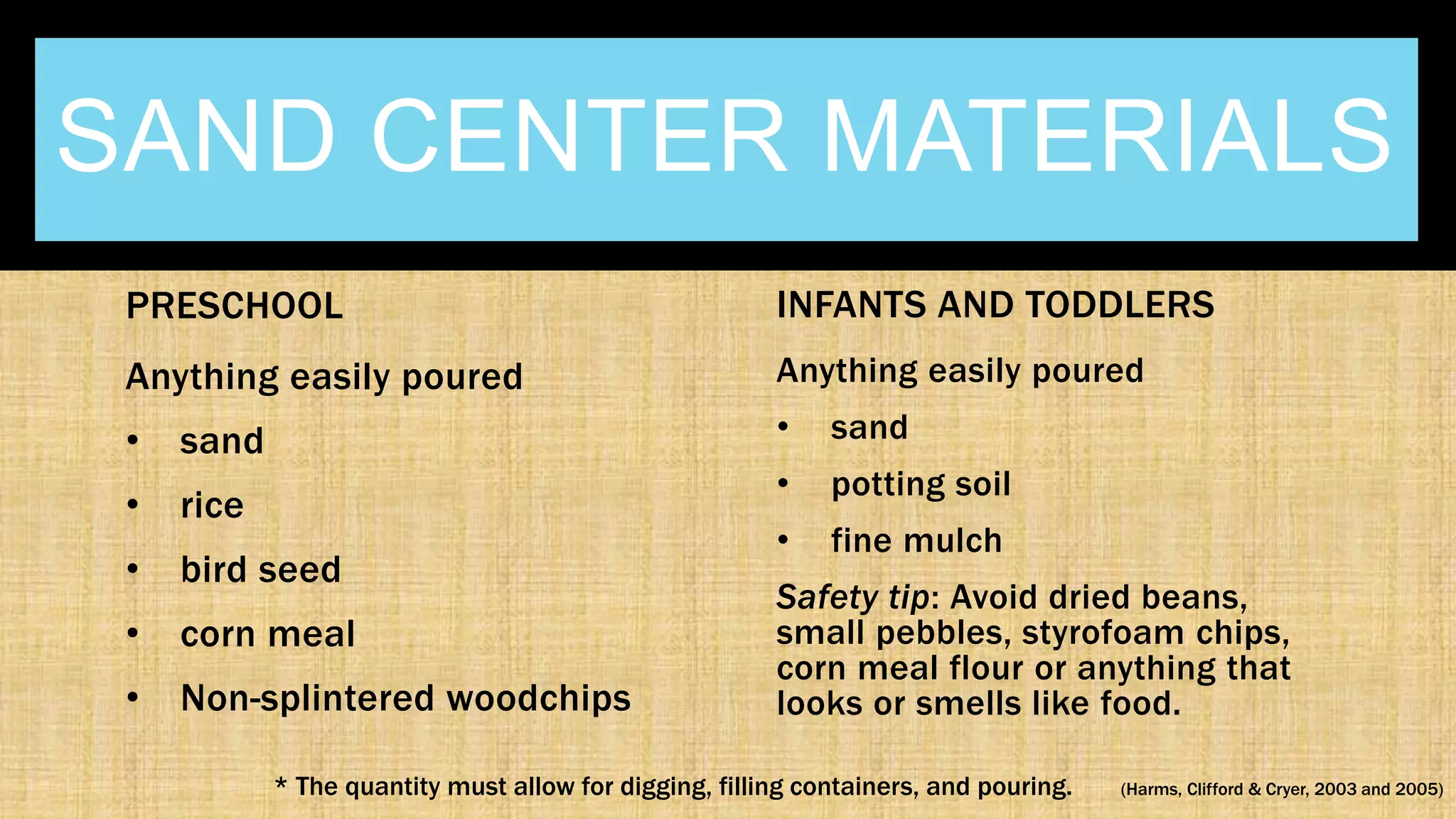 Sand and Water | PPTX | Daycare and Pre-School | Parenting