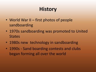 Sandboarding | PPTX