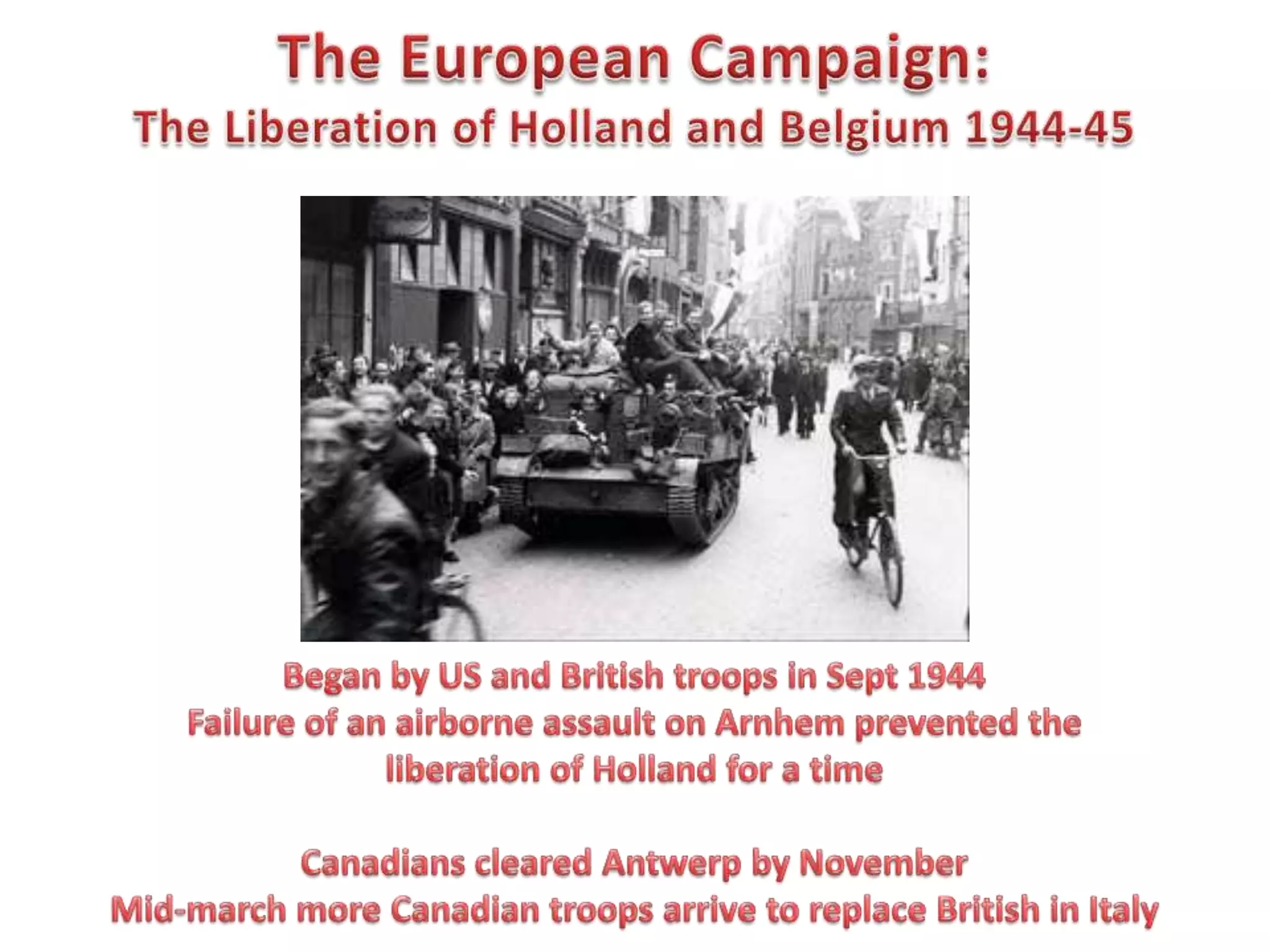 Canadian Battles in WWII | PPTX