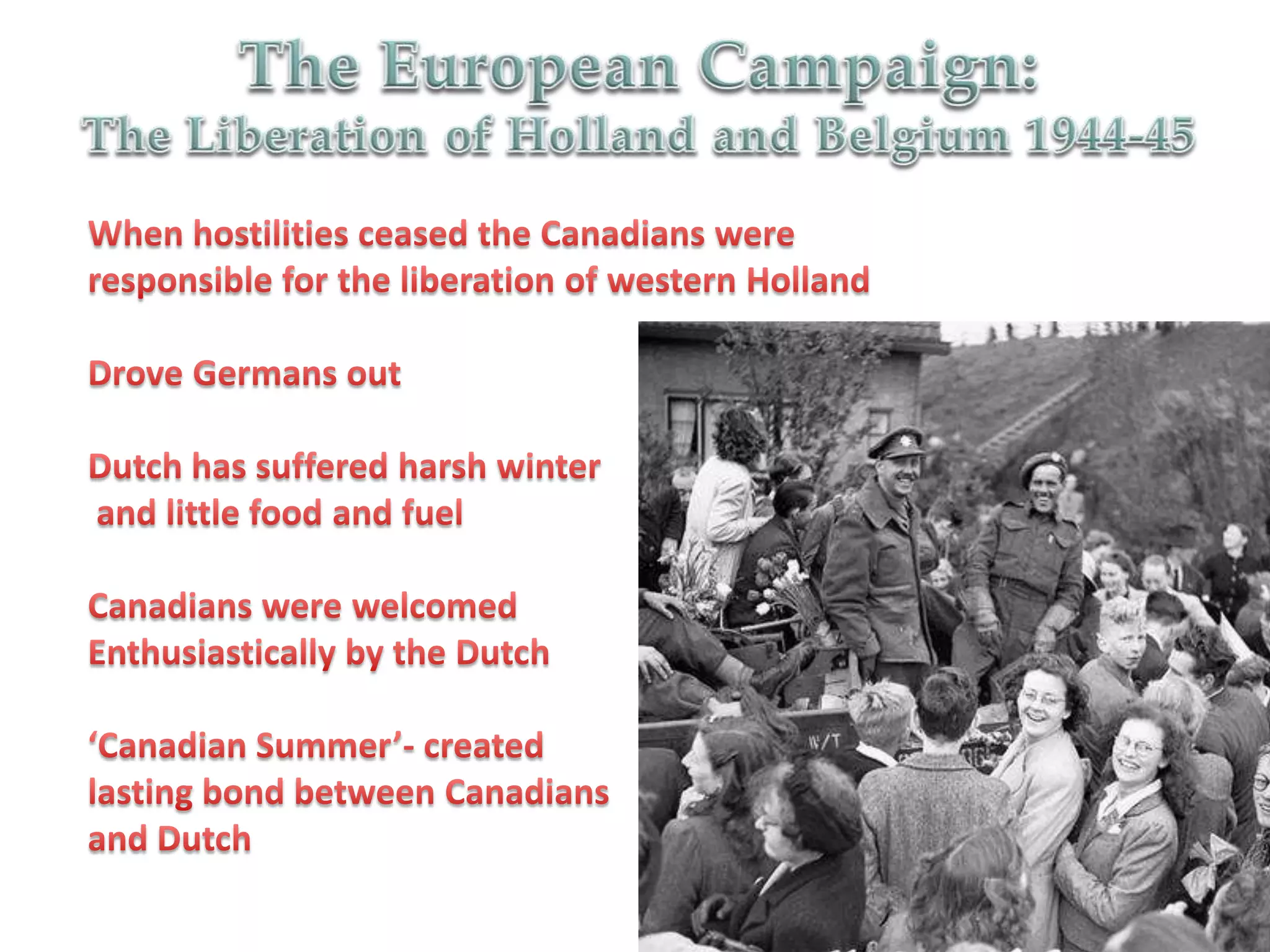 Canadian Battles in WWII | PPTX