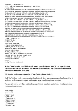 Sandboxie process isolation with kernel hooks | PDF