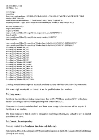 Sandboxie process isolation with kernel hooks | PDF