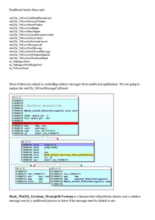 Sandboxie process isolation with kernel hooks | PDF