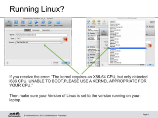 Hortonworks Sandbox Startup Guide for VirtualBox | PPT