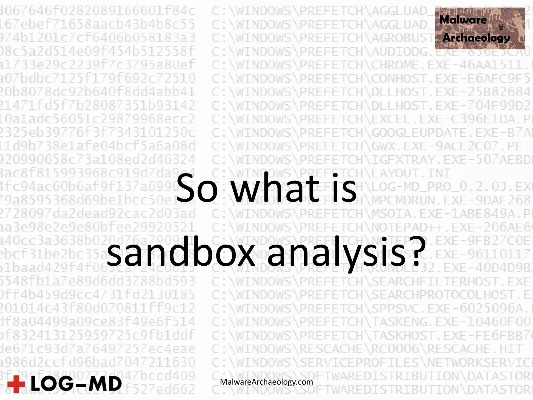 Sandbox vs manual malware analysis v1.1 | PDF