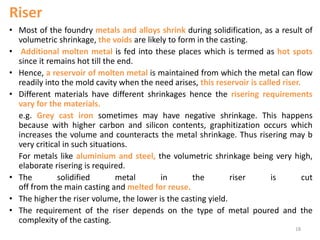 Sand casting of metals - Gating system for sand casting mould | PDF
