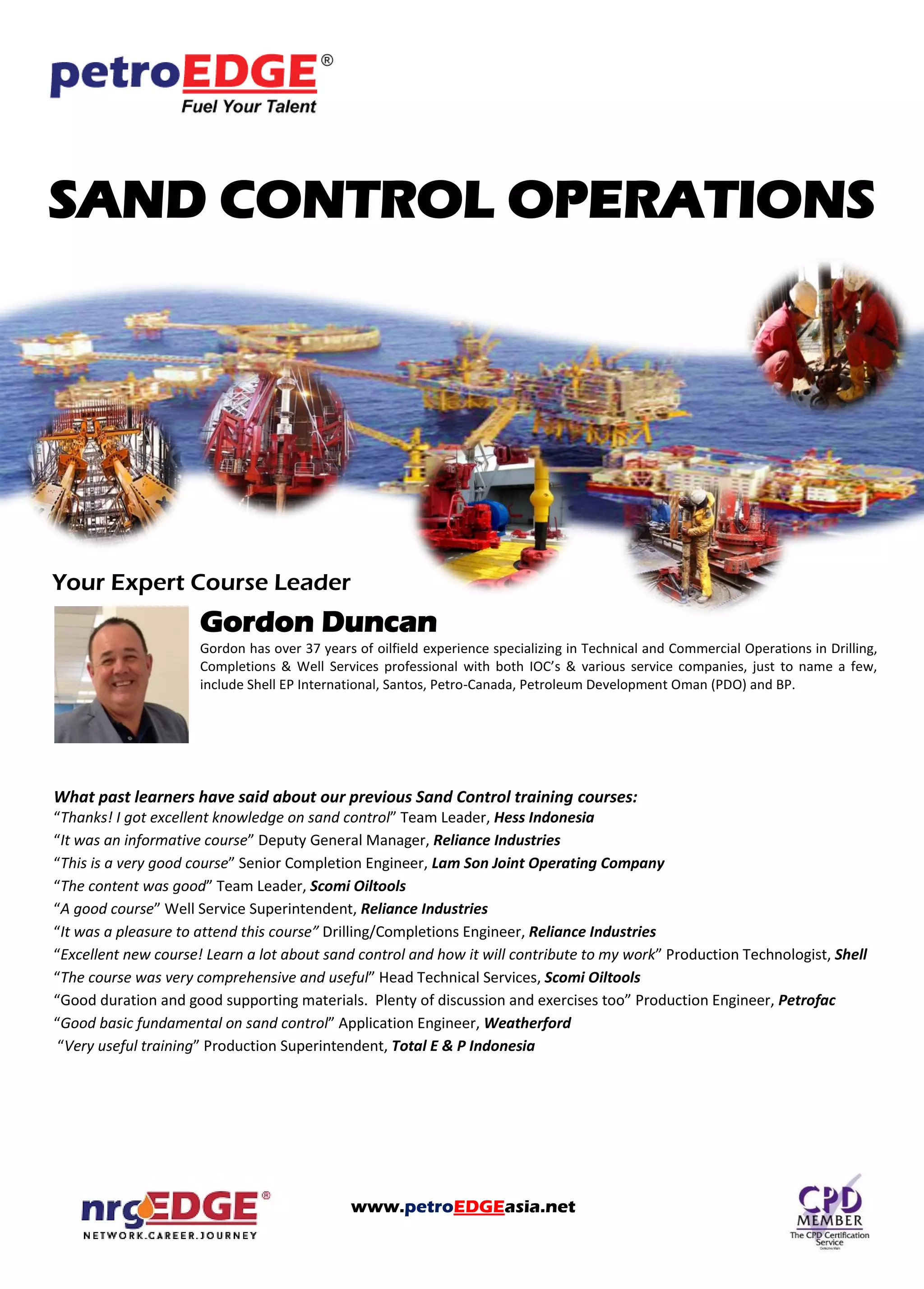Sand Control Operations | PDF