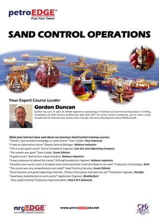 Sand Control Operations | PDF