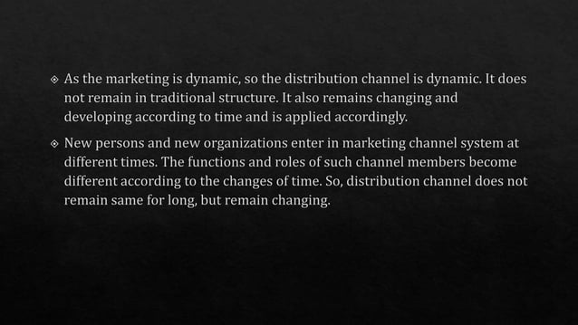 Channel dynamics and conflicts | PPT