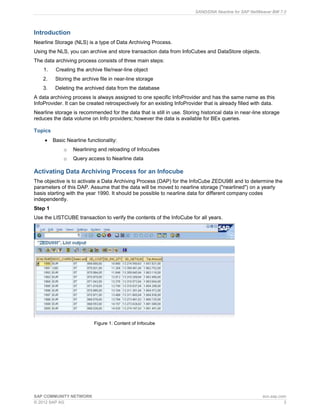 Sand/dna nearline for sap net weaver bw 7.0.dot