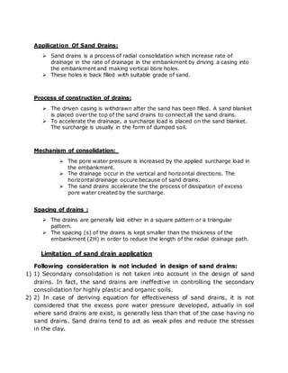 Sand drains | DOCX