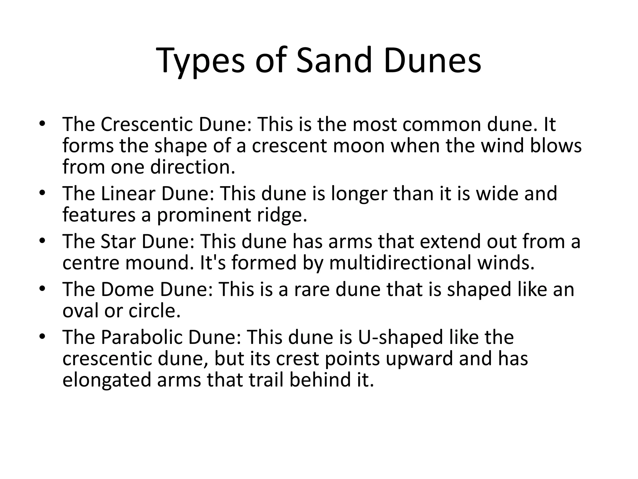 Sand dunes | PPTX
