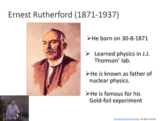 rutherford atomic model | PPTX