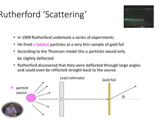 rutherford atomic model | PPTX