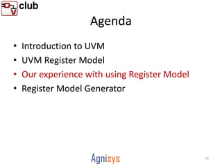 UVM Update: Register Package | PPT