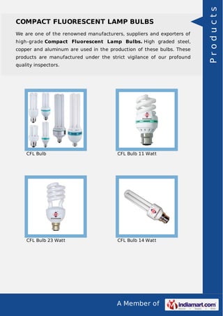 CFL Light Raw Material by Sandeep group-of-industries | PDF