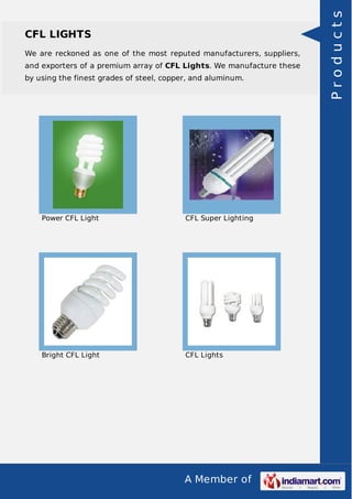 CFL Light Raw Material by Sandeep group-of-industries | PDF