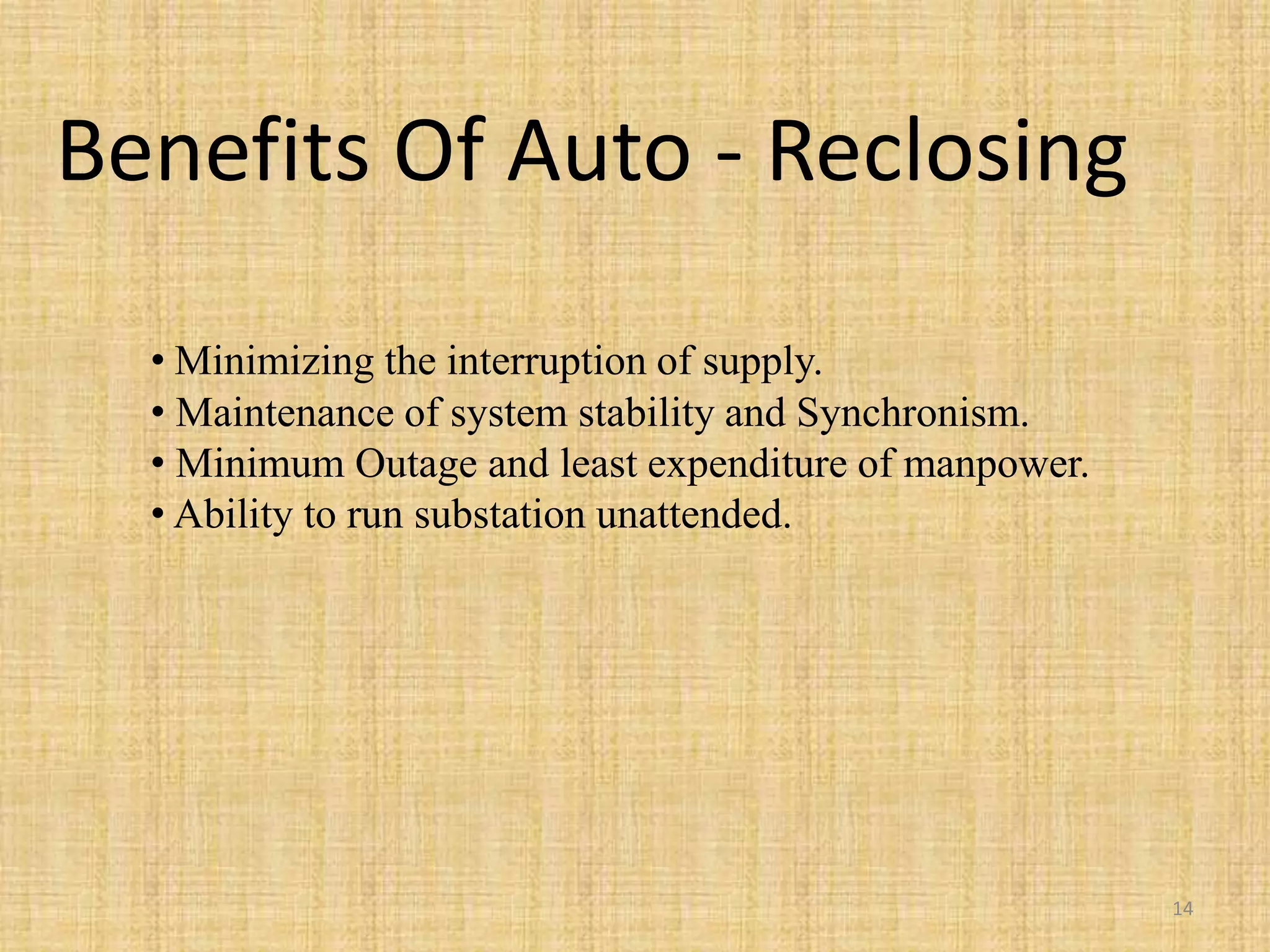 auto-reclosure | PPTX