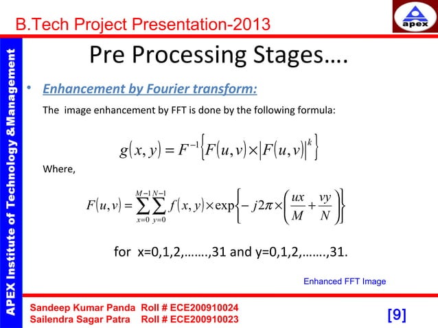 Fingerprint Recognition Technique(PPT) | PPT