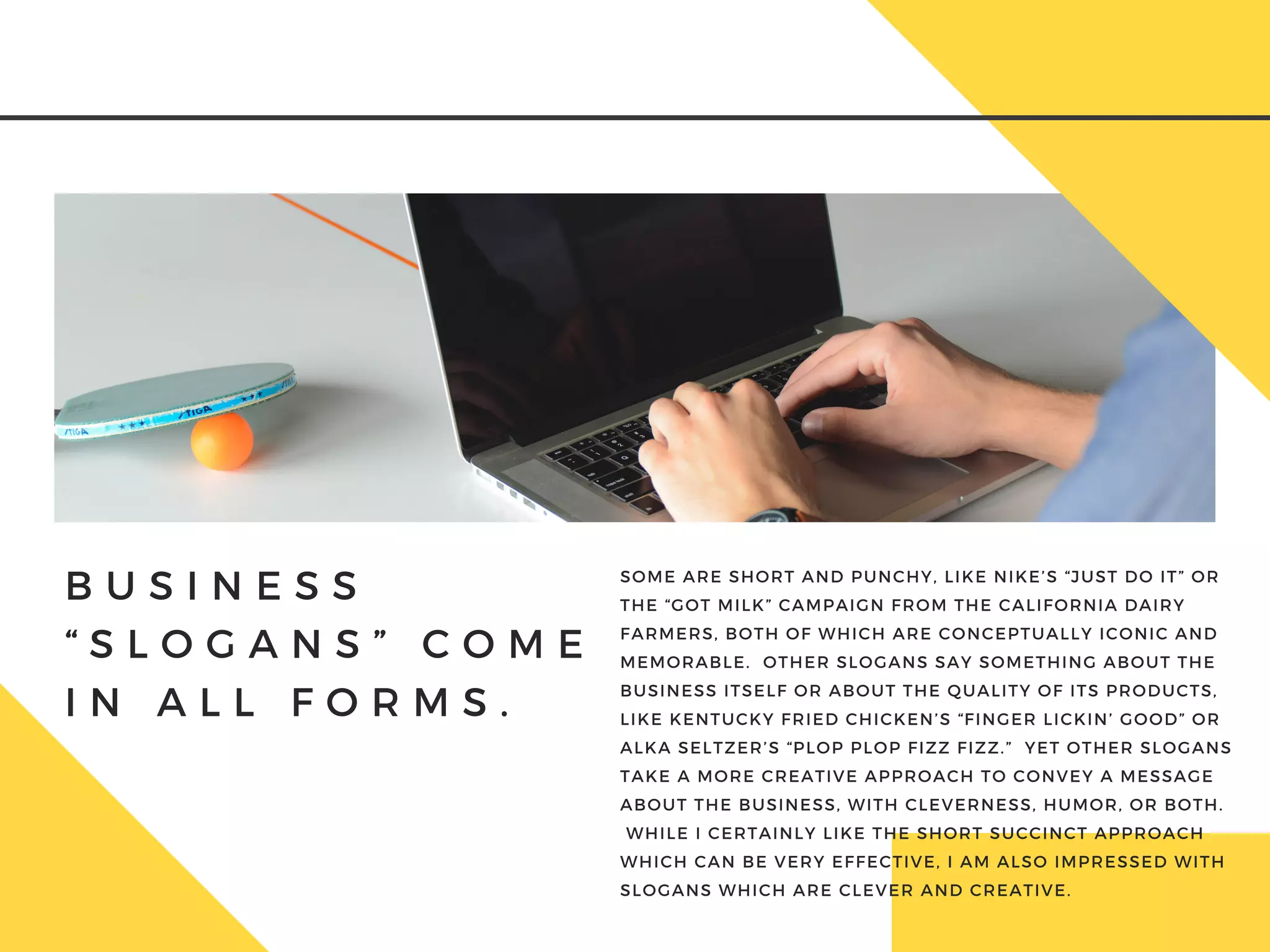 Creative and Clever Business Slogan Examples | PPT