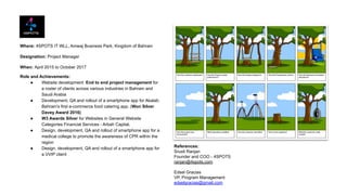 Sandeep David Rao_Detailed Visual CV_PMP | PPT