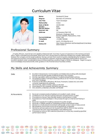 Sandeep desai cv | PDF
